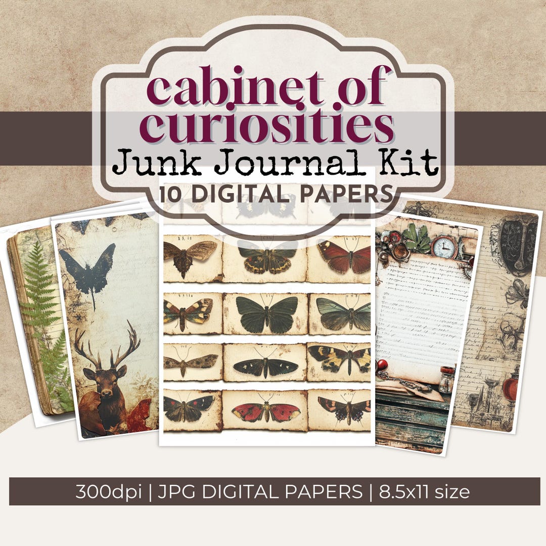 Cabinet of Curiosities Printable Ephemera - Victorian Science - Junk ...