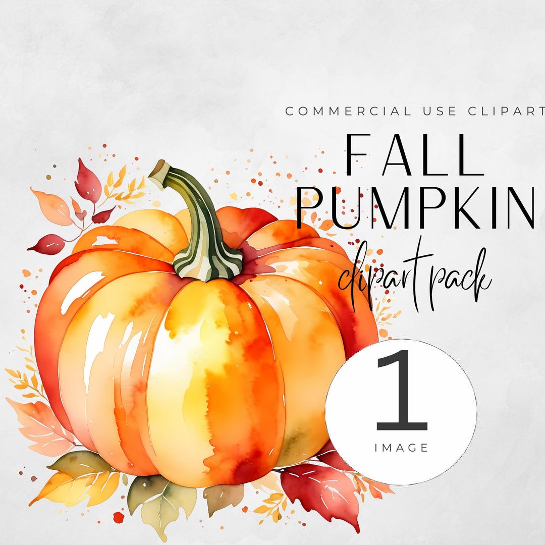 Pumpkin Clipart, Fall Graphics, Autumn PNG, Halloween Pumpkin ...