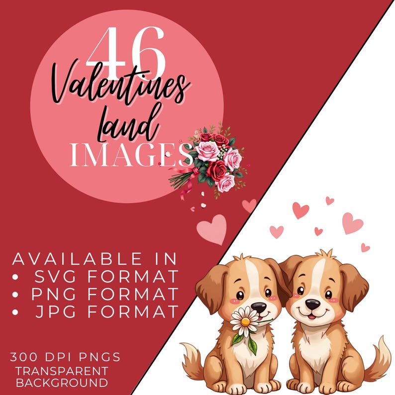 Valentine’s Clipart Bundle – Watercolor Hearts, Romantic Couples and ...