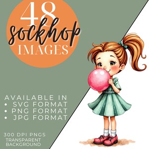 Sock Hop Clipart, Retro 50s Diner Graphics, Vintage Jukebox & Roller ...