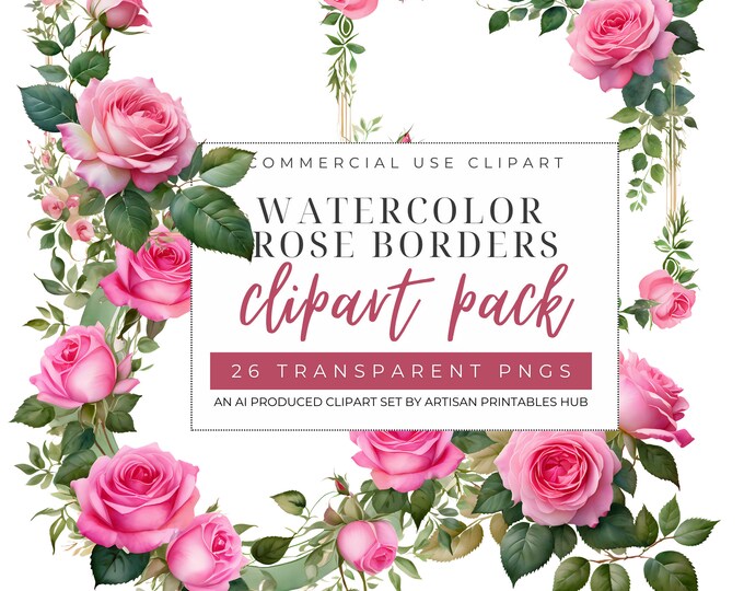 Floral Border Seamless Border Watercolor Frames Pink Watercolour ...