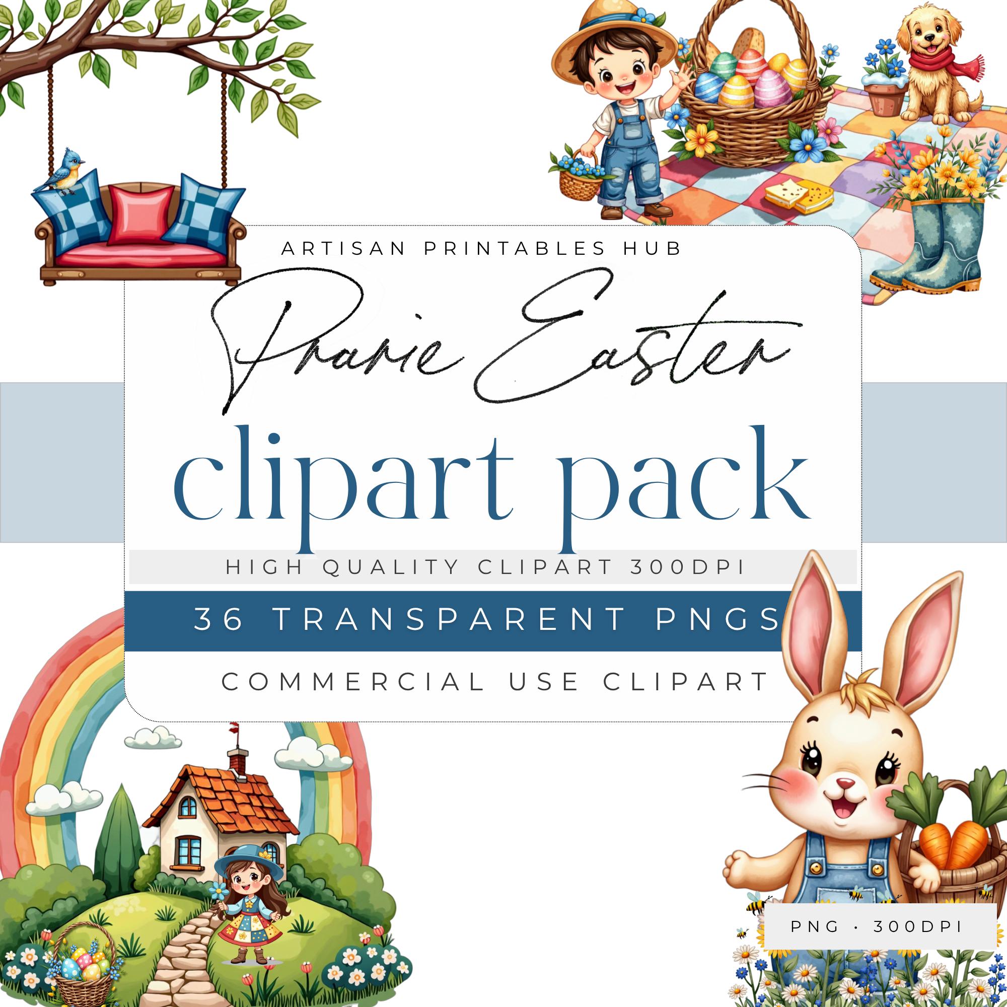 Watercolor Spring Clipart Bundle, Easter Floral PNG JPG SVG, Pastel ...