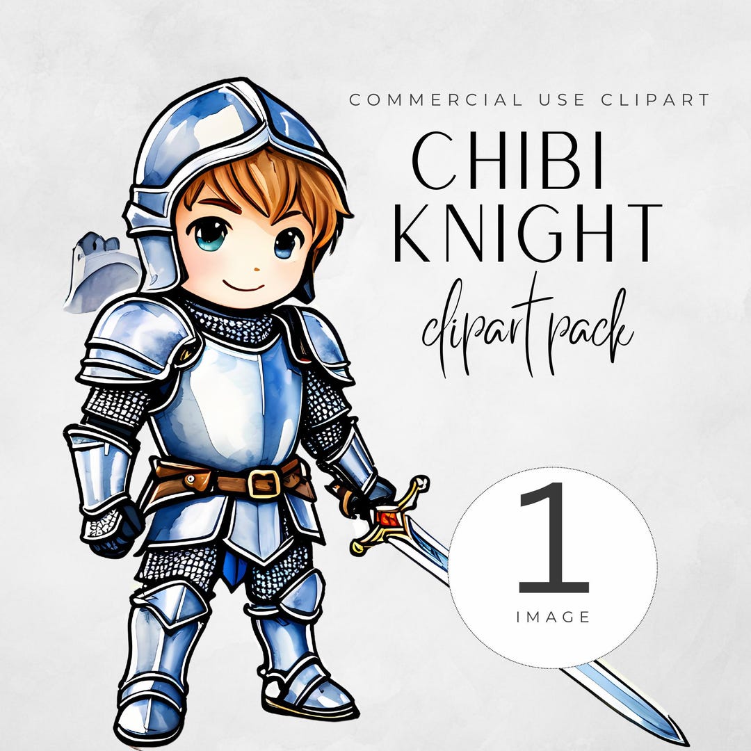 Chibi Boy Clipart, Anime Style, Kawaii Anime Characters, Knight Clipart ...
