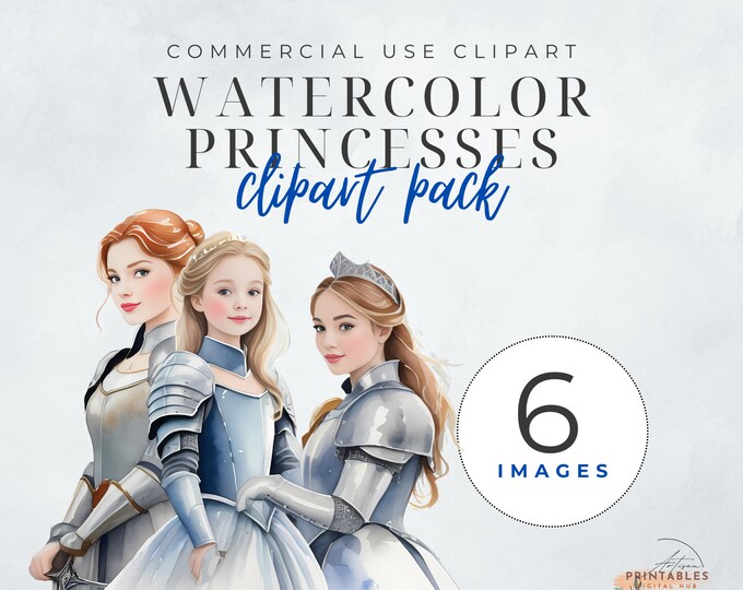 Cartoon Princesses Clipart Images, Watercolour Princess Clipart ...