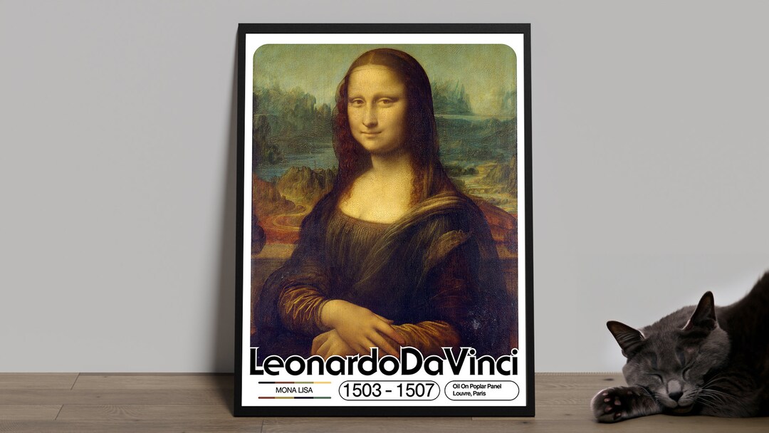Leonardo Da Vinci, Mona Lisa, 18x24, FHD Wall Decor, Wall Art, Digital ...