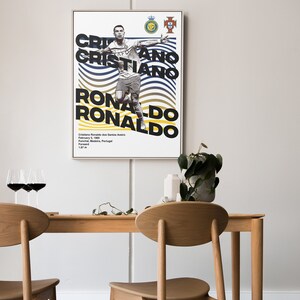 Cristiano Ronaldo Digital Download Poster Iconic Football Art Print ...