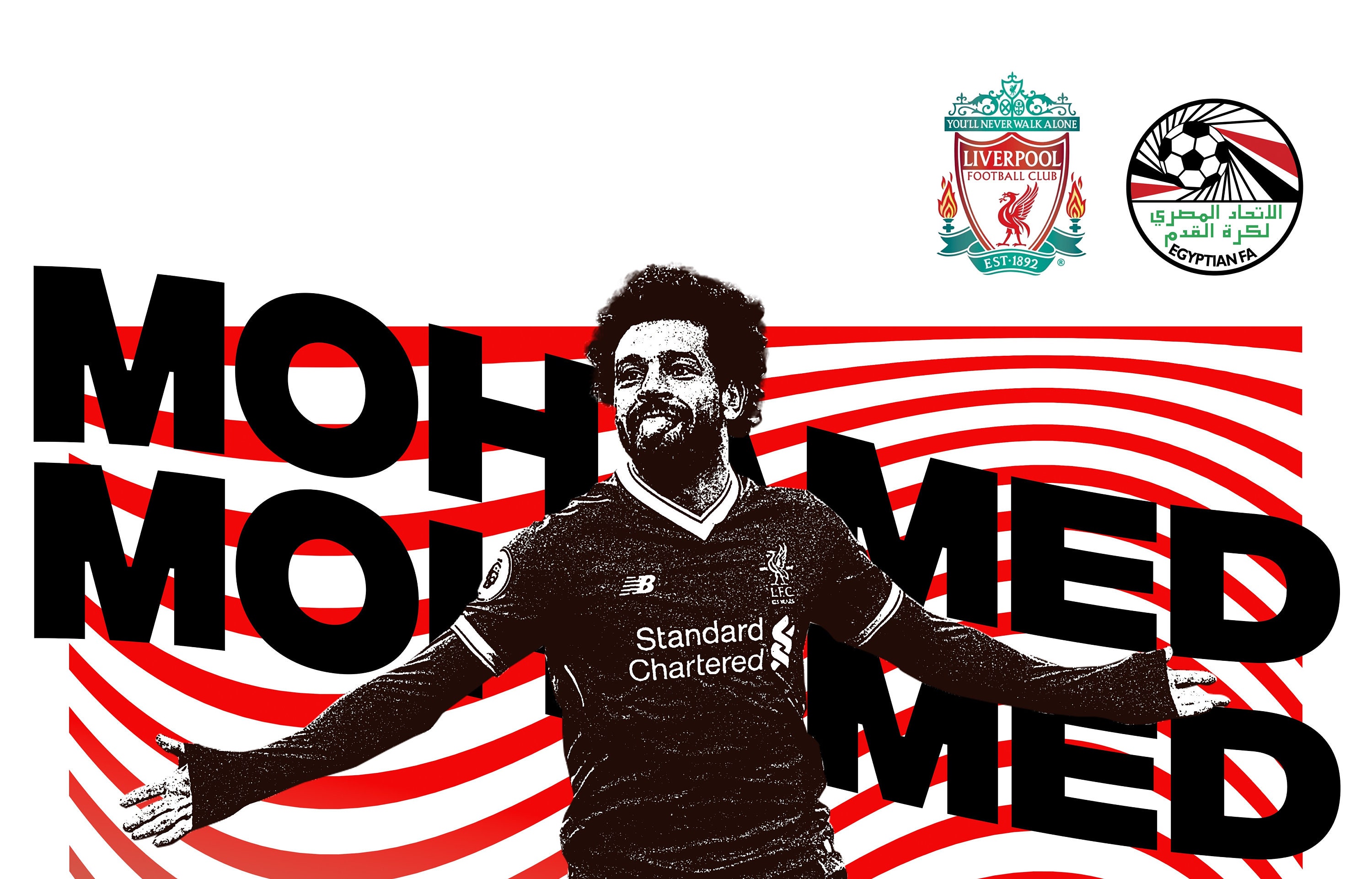 Mohamed Salah Digital Download Poster Iconic Football Art Print, Soccer ...