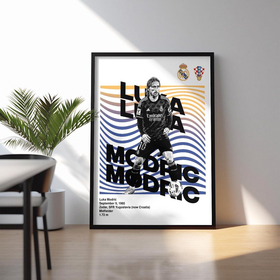 Luka Modric Digital Download Poster - Legendary Football Art Print ...