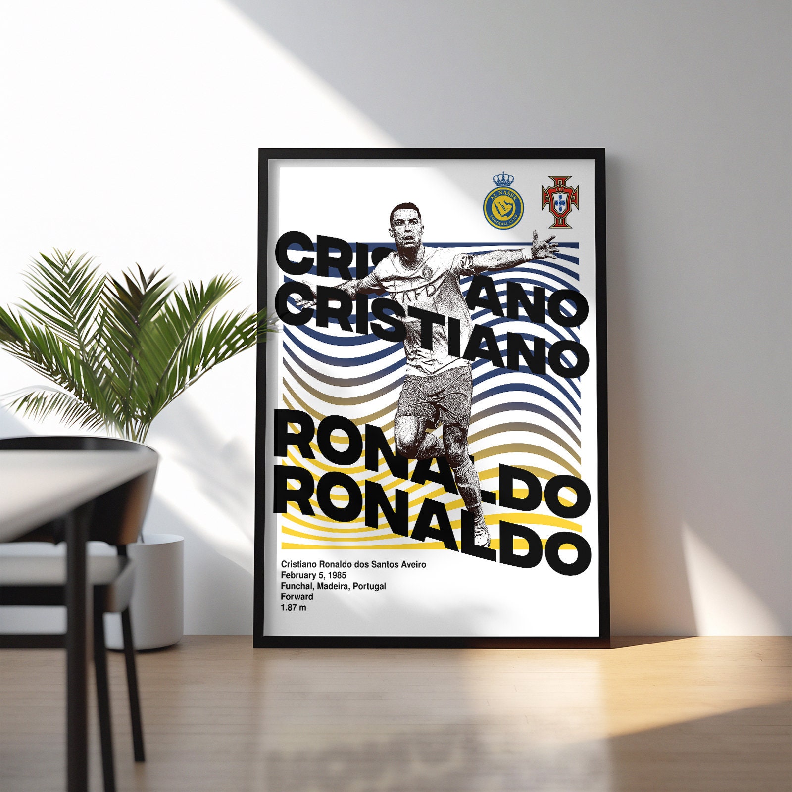 Cristiano Ronaldo Digital Download Poster Iconic Football Art Print ...