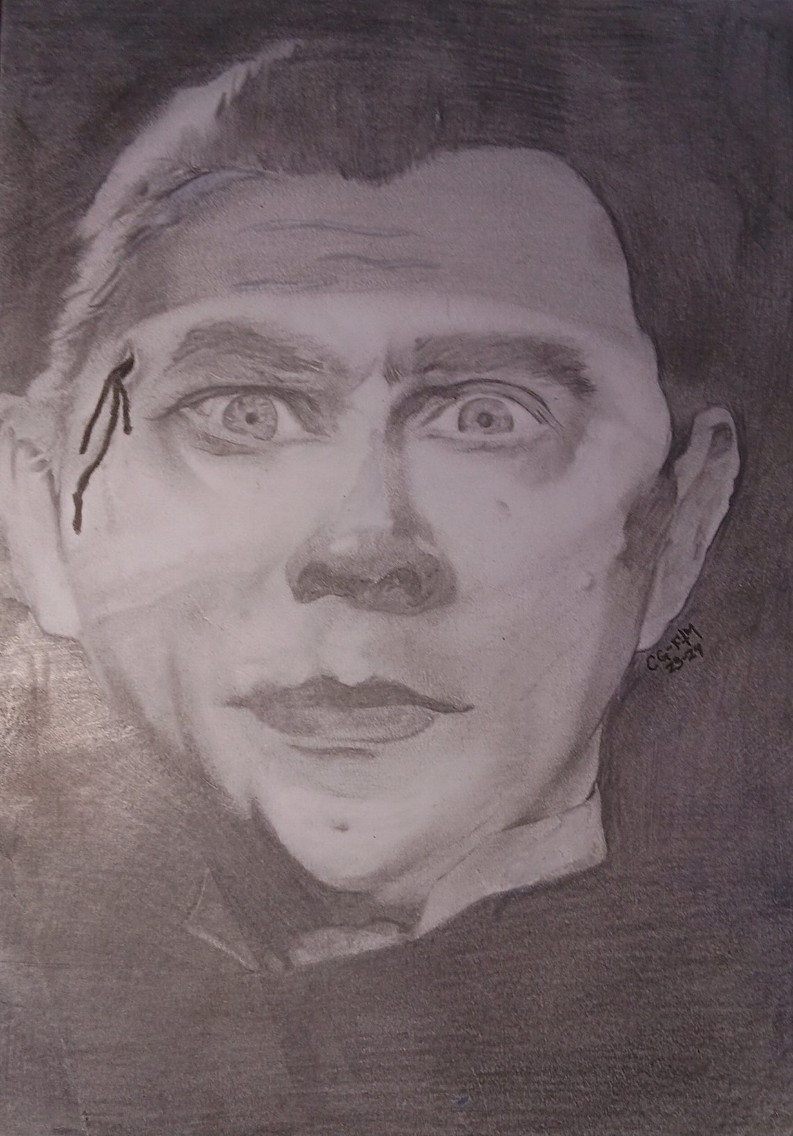 Dracula Pencil Drawing - Etsy