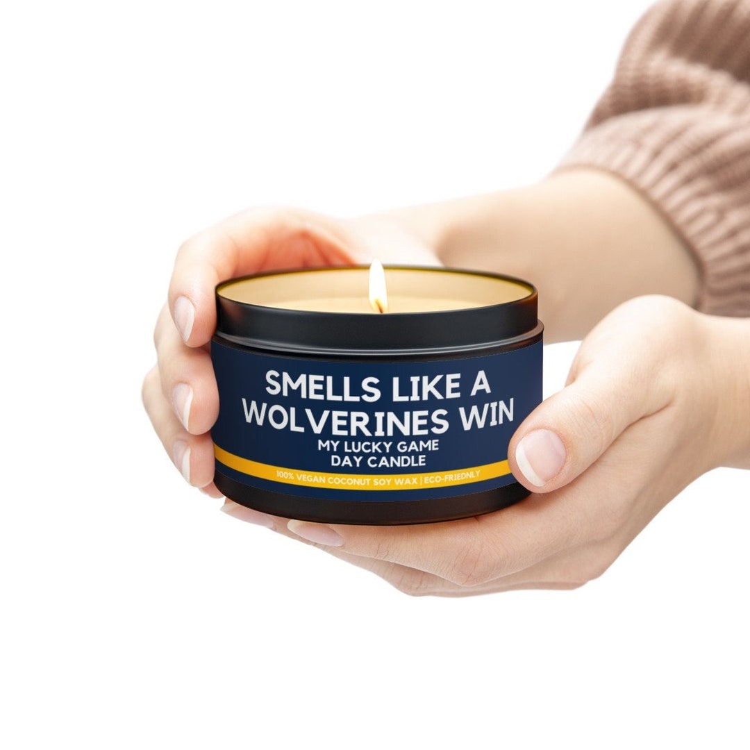 Smells Like A Wolverines Win Candle Unique Gift Idea Michigan ...
