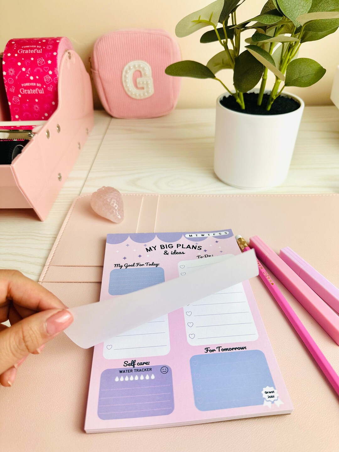 My Big Plans & Ideas Daily Note Pad - Etsy