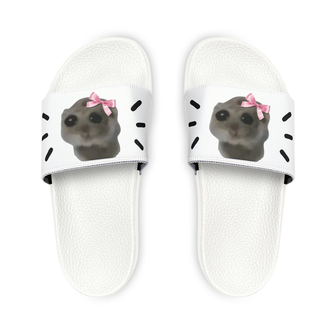 Hamster Sandals | Sad Hamster Meme | Trauriger Hamster Sandal: Printed ...