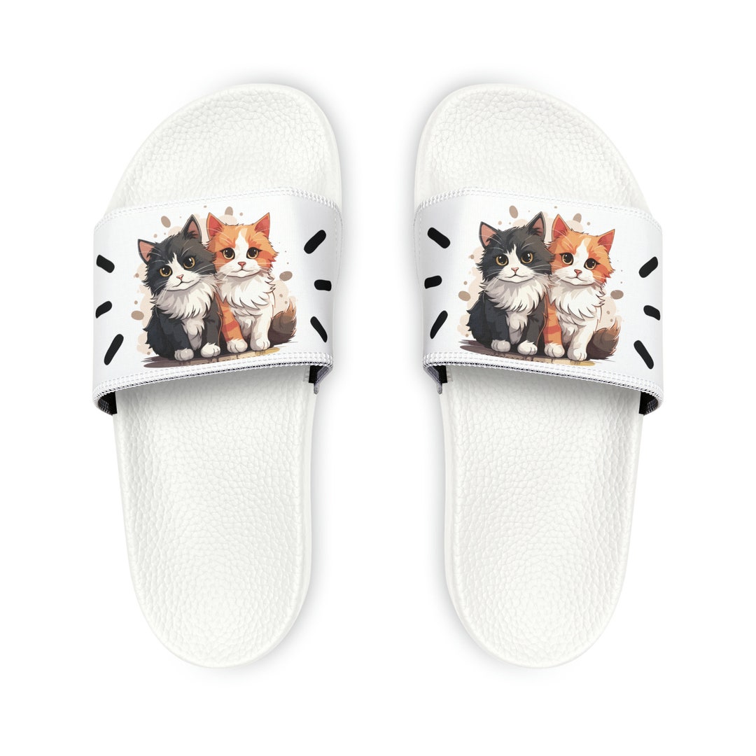 Kitties Sandals Happy Kitties Sandal Cat Lover Shoes cats Sandal: Cute ...