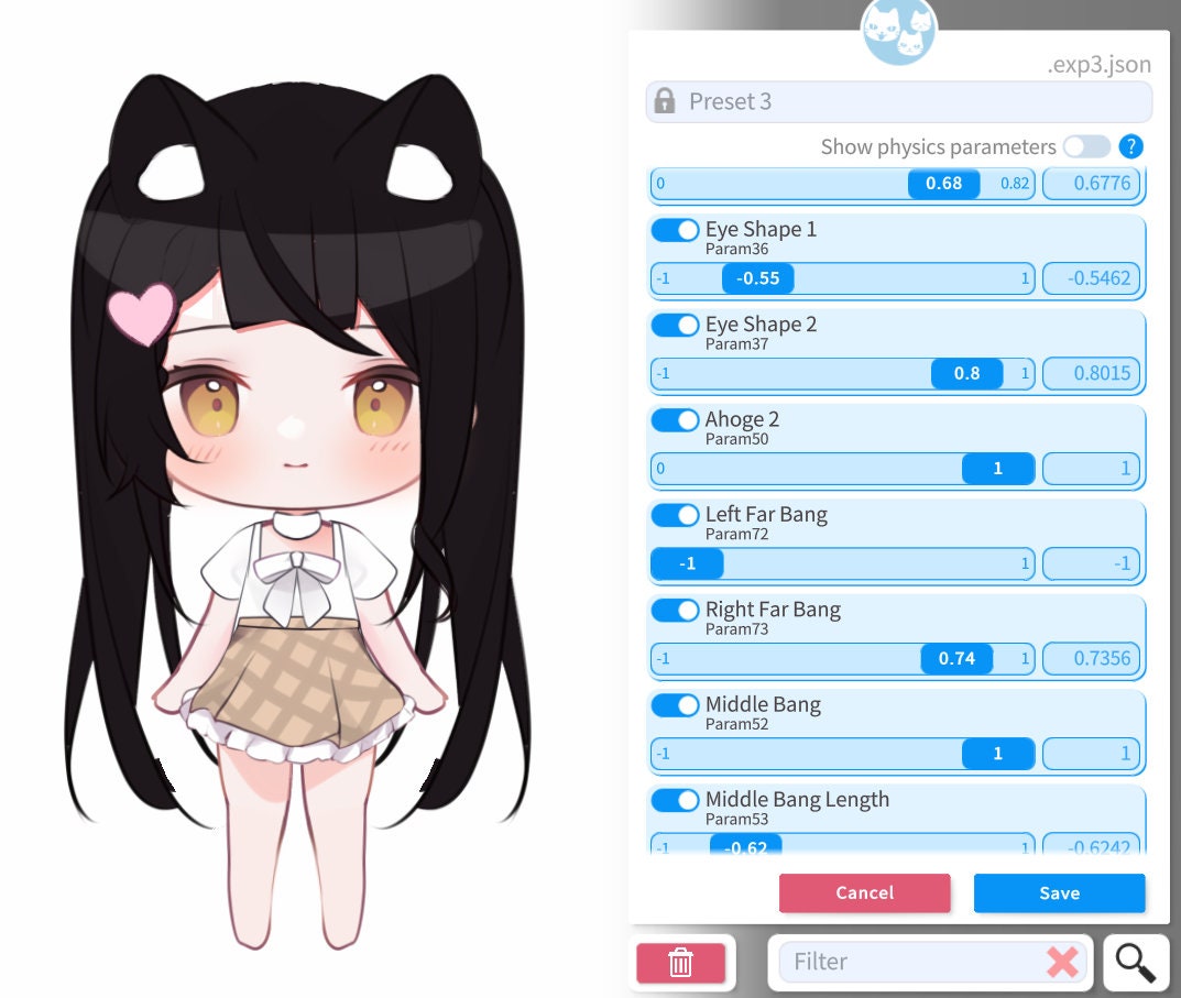 Modelo Live2D / Chibi VTuber prefabricado personalizable - Etsy México