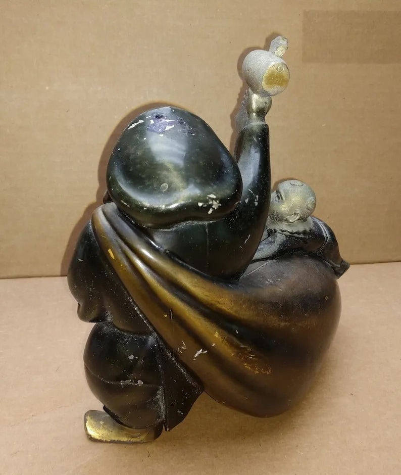 Vintage Japanese Daikoku Statue God of Wealth and Guardian of Farmers ...