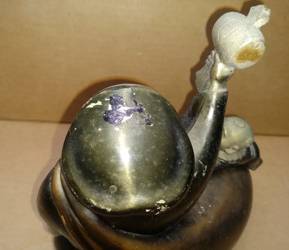 Vintage Japanese Daikoku Statue God of Wealth and Guardian of Farmers ...