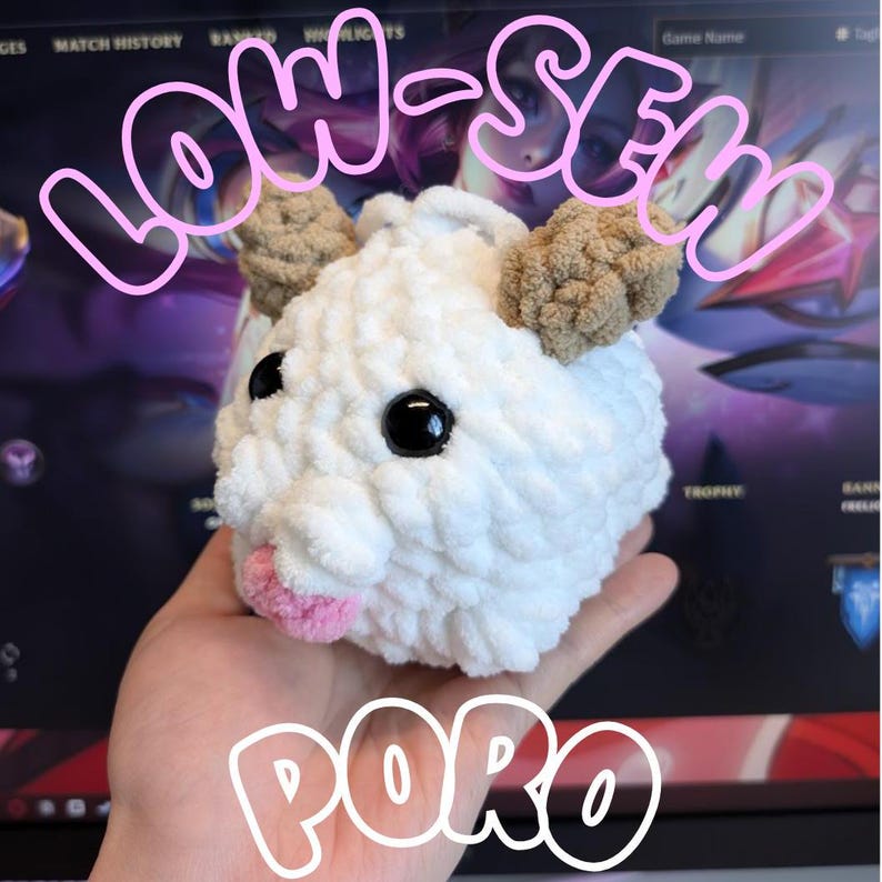 League of Legends Poro Low-sew Crochet Amigurumi PATTERN - Etsy