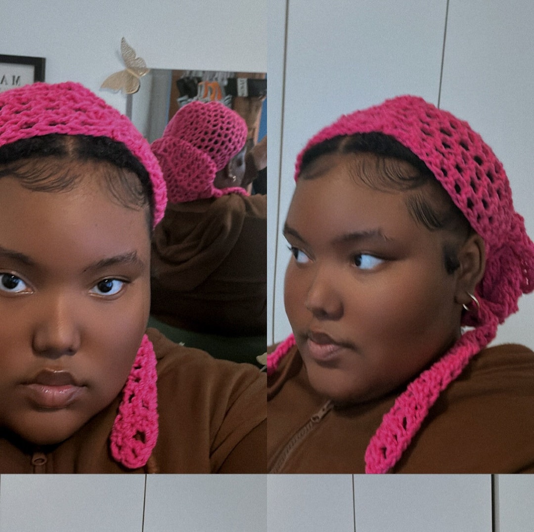 Custom Handmade Crochet Durag / Head Wrap, Unisex , Hat, Headwear ...