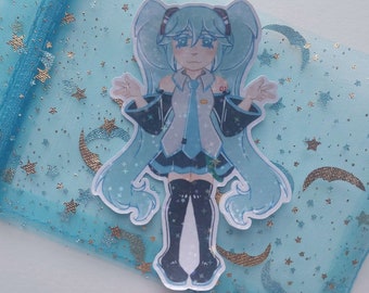 Hatsune Miku Vinyl Sticker Miku Laptop Sticker Rock Hatsune Miku ...