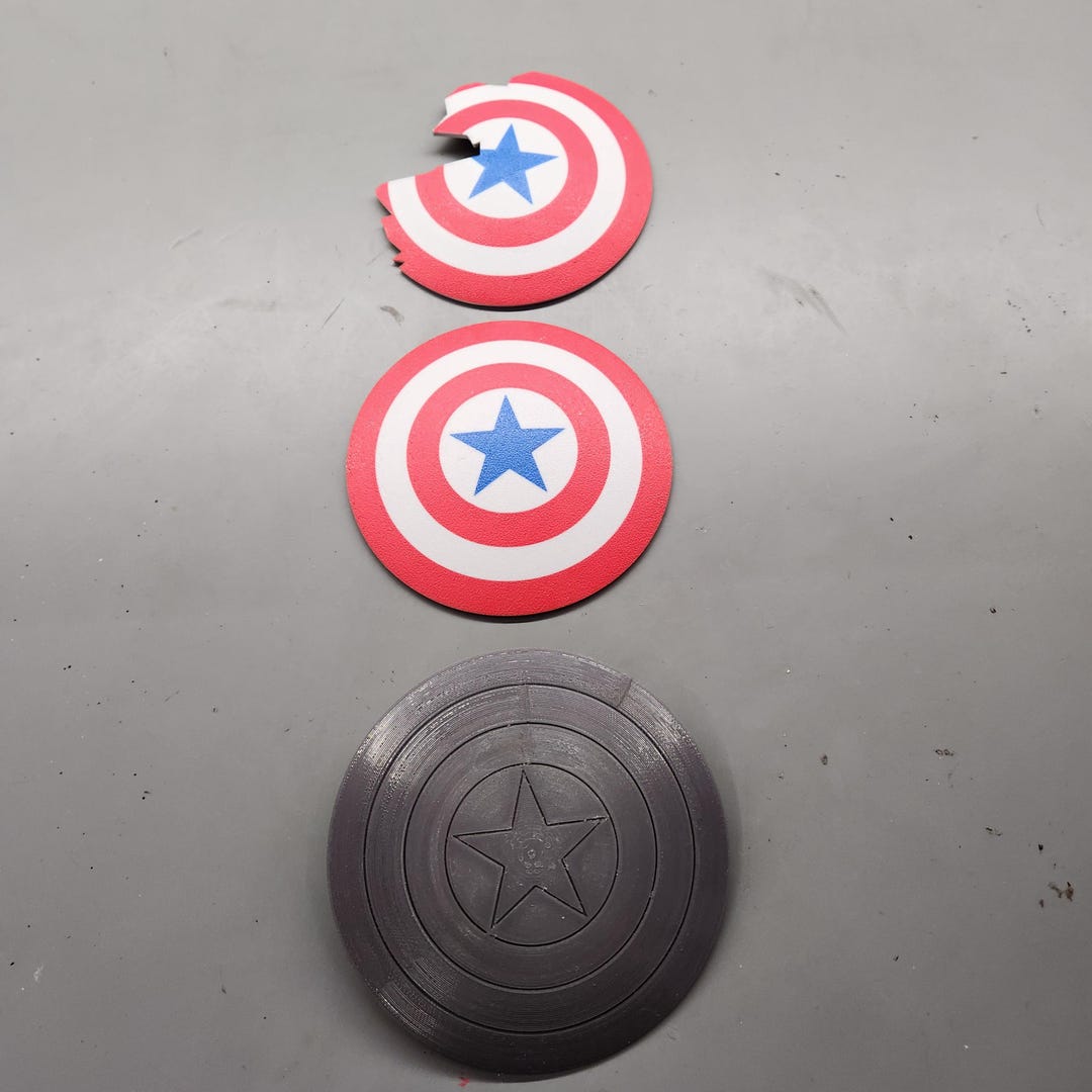 Indestructible Mini Shield - Captain America's Shield From Avengers - 3 ...
