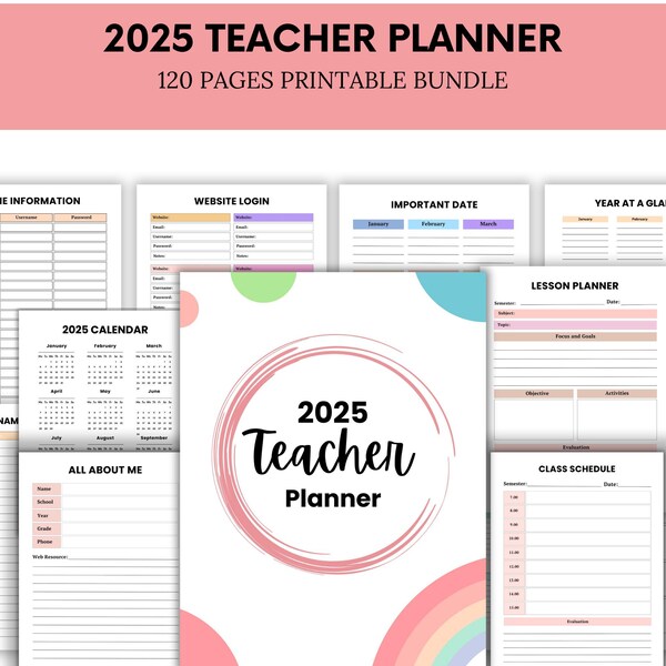Art Teacher Planner - Etsy