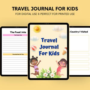 Kids Travel Journal: Printable Adventure Diary With Packing List ...
