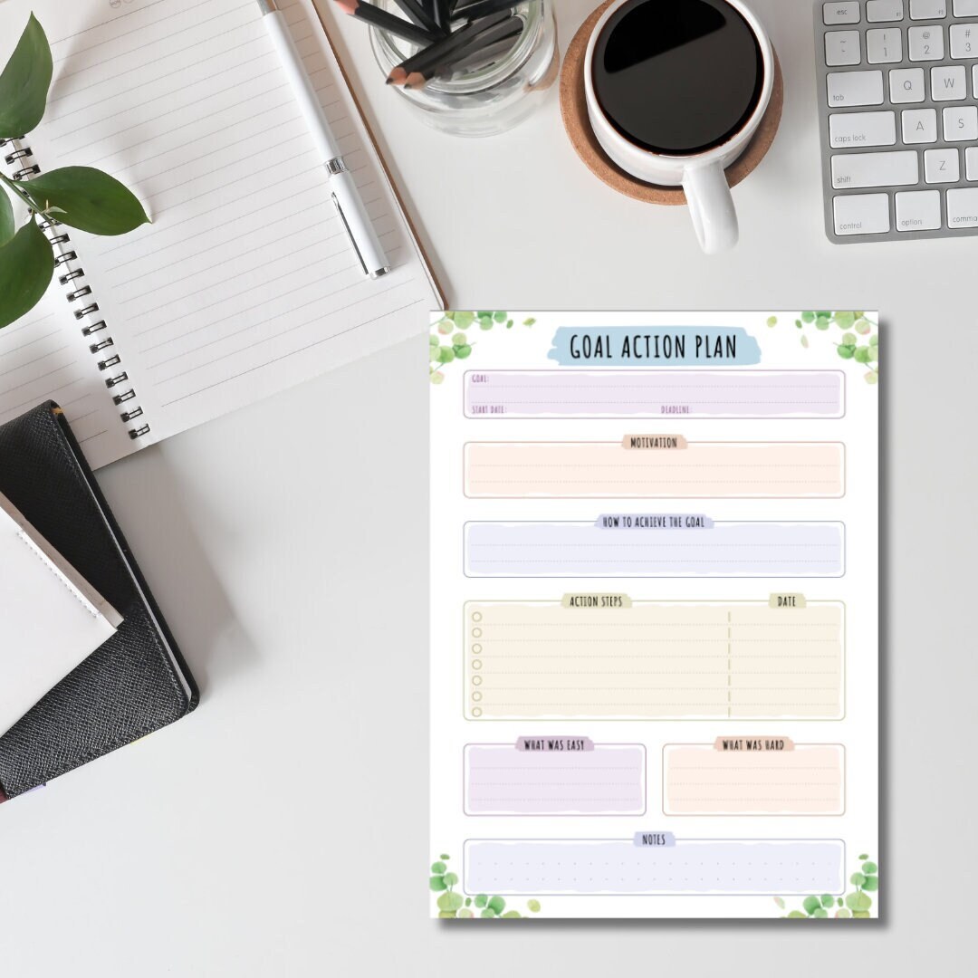 Comprehensive Goal Setting Template - Etsy