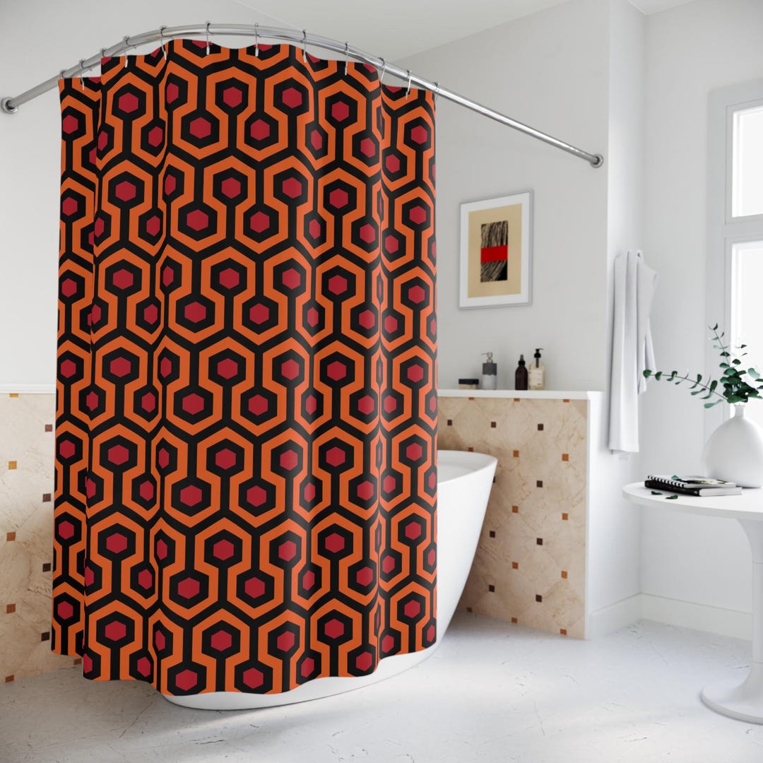 Overlook Hotel Shower Curtain | Horror Movie Shower Curtain | Creepy ...