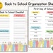 Back to School Organizer Printable Pack - 17 Sheet - Digital File - Etsy