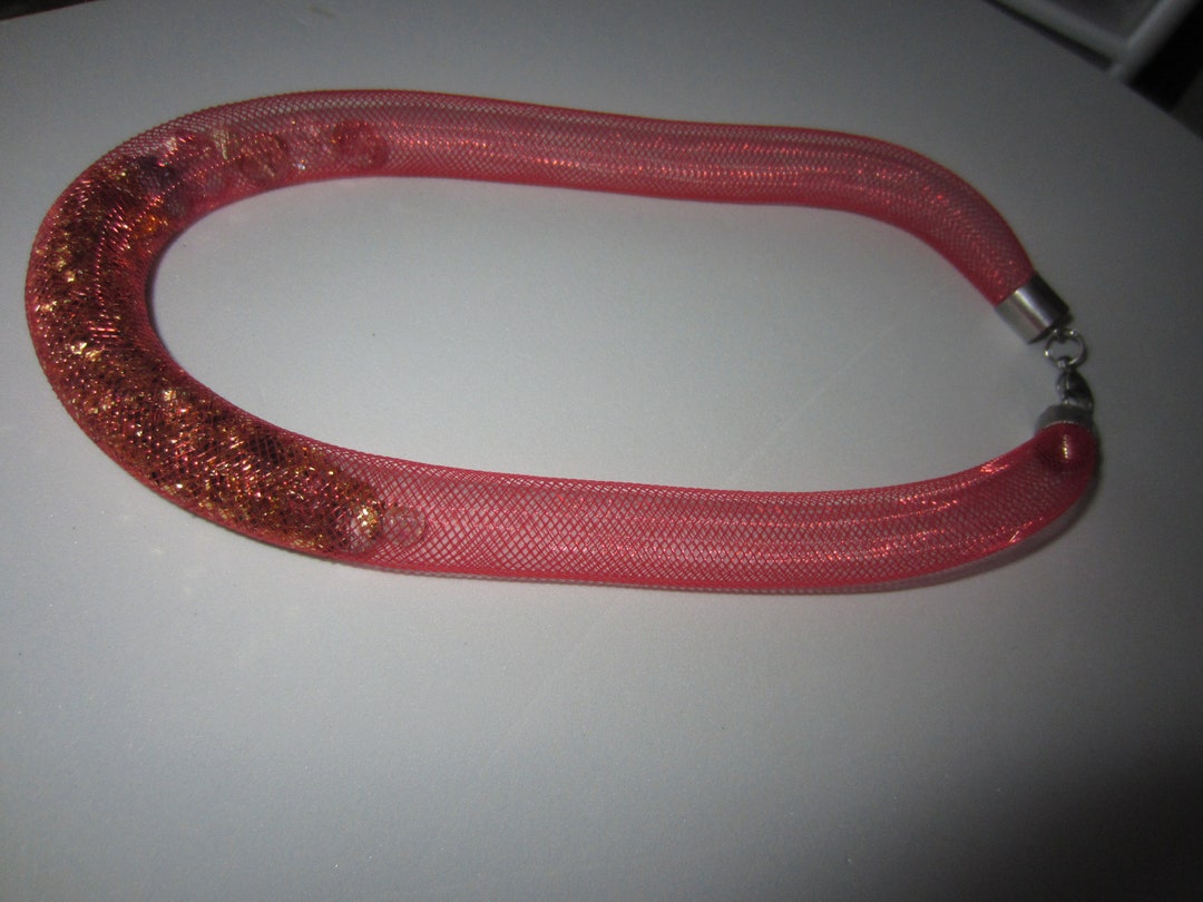 Custom Handmade Memory Wire Mesh Necklace Choker - Etsy