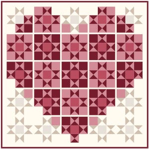 Starry Sweetheart Quilt Pattern (printed Booklet) - Baby, Throw, and ...