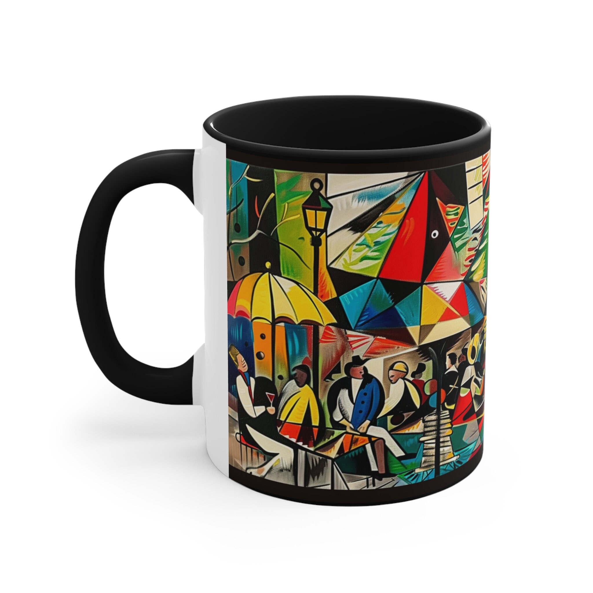 Cubism Art - Summer Night in Paris 08A Mug 11 Oz, Perfect Present for ...