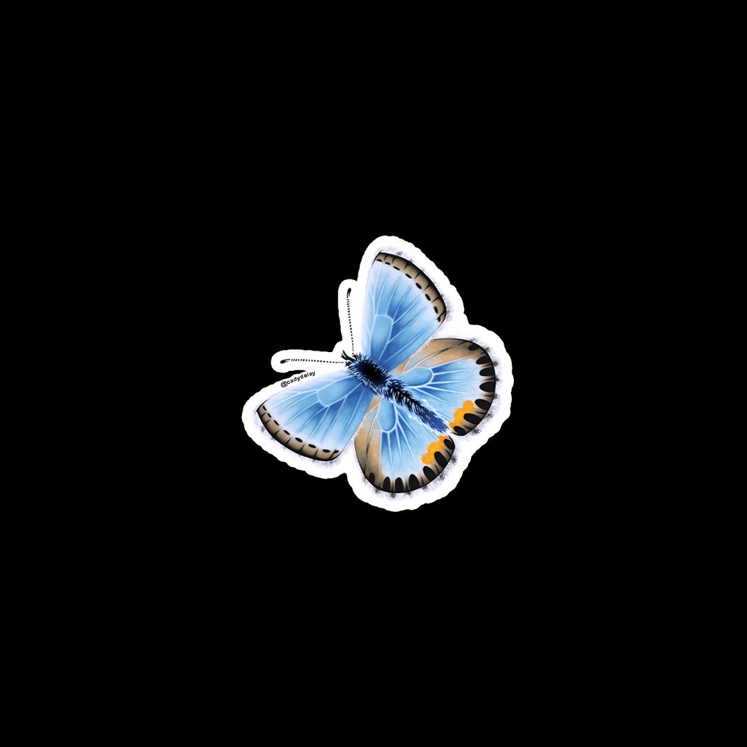 Smith's Blue Butterfly Stickers - Etsy
