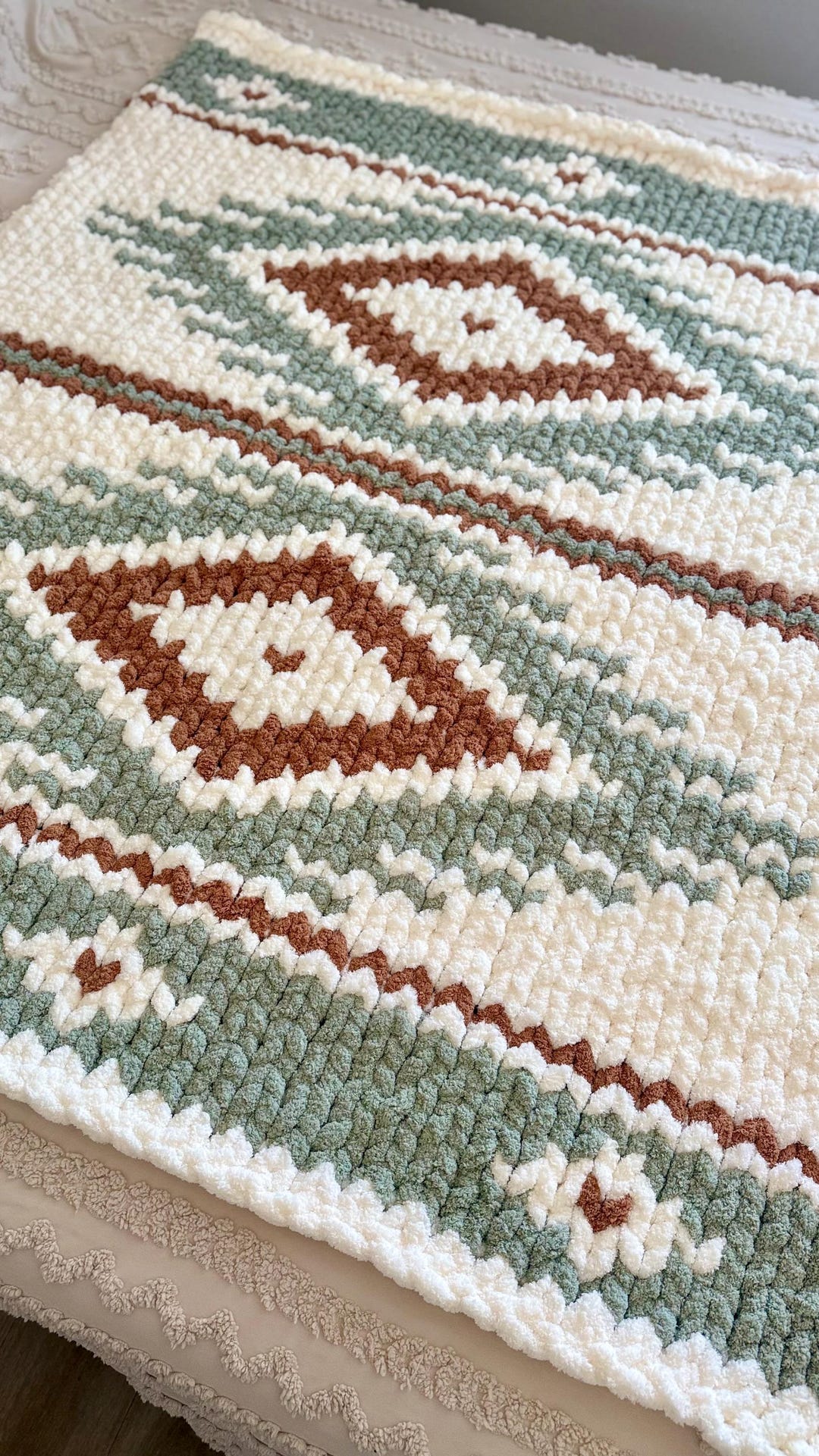 Aztec Chunky Blanket Design Pattern - Etsy