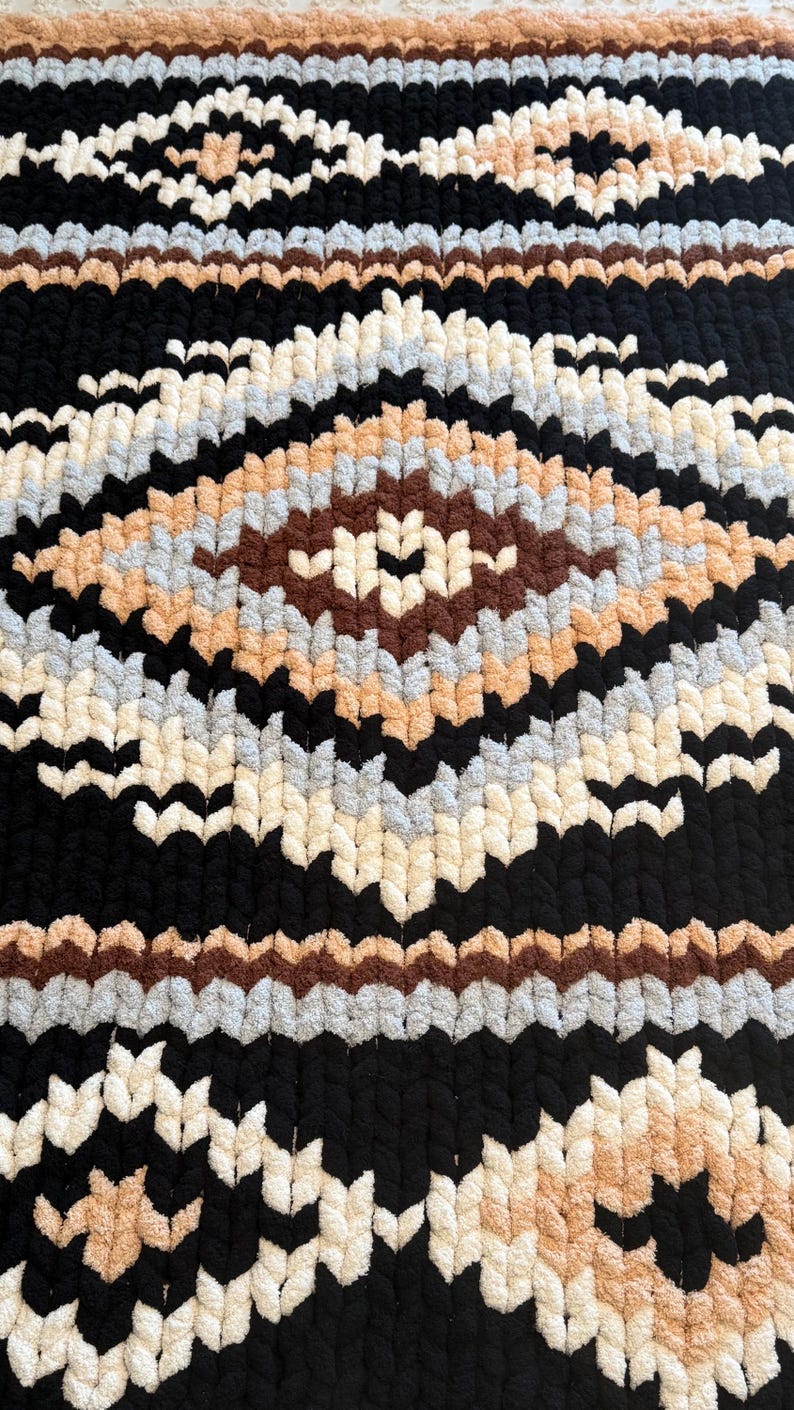 Aztec Chunky Blanket Design 4 Pattern - Etsy