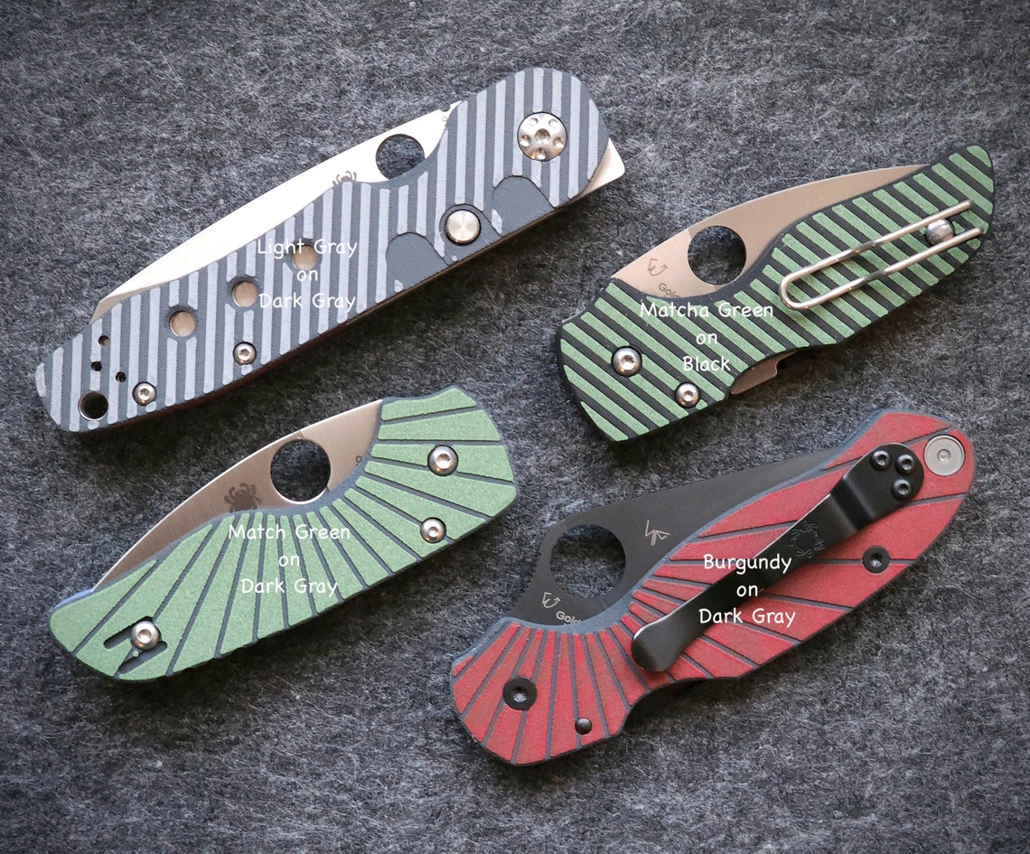 Spyderco Lil' Native Scales Multiple Designs w/free Bonus Set - Etsy