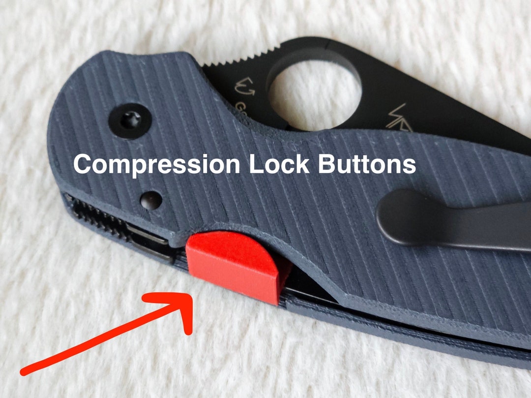 Compression Lock Buttons for Spyderco Military 2 (G-10) - 2 Color ...