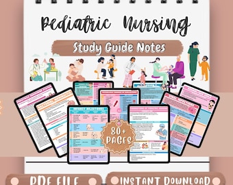 Pediatric Nursing Notes Set 2 of 4 - Etsy Canada