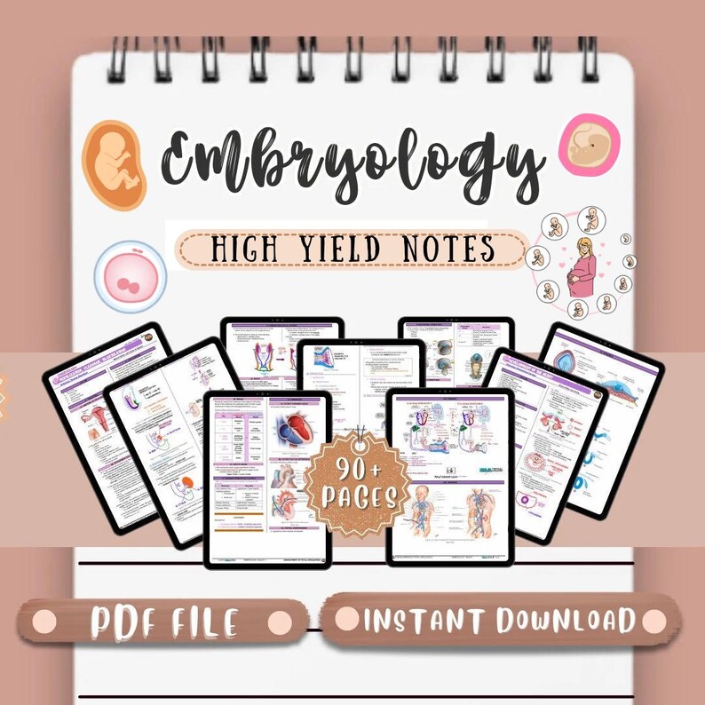 Embryology Notes Study Guide Notes Digital Medical Study Guide ...