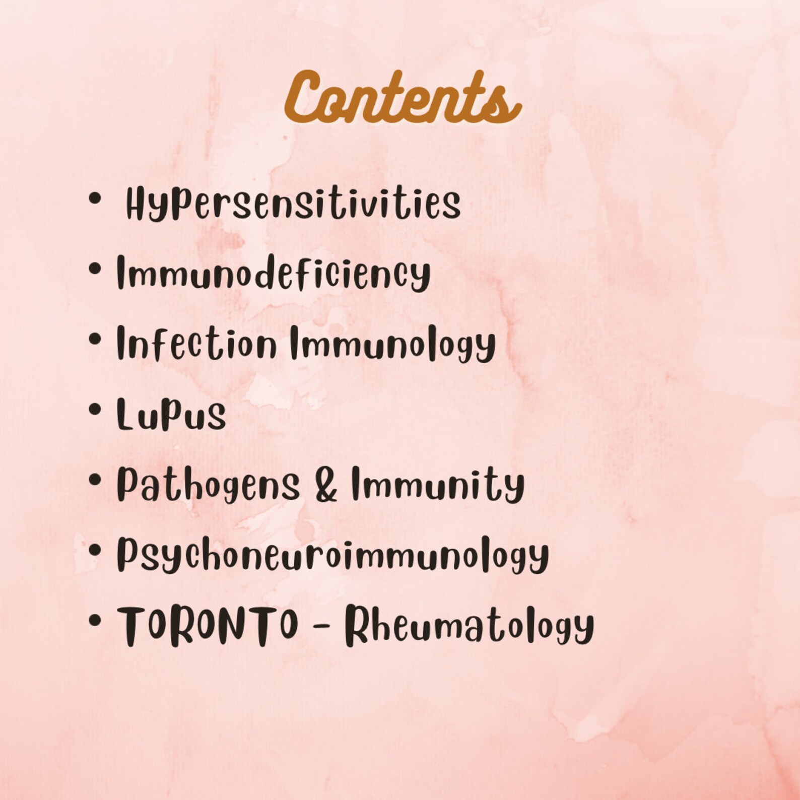 Immunology and Rheumatology High Yield Notes Digital Medical Study ...