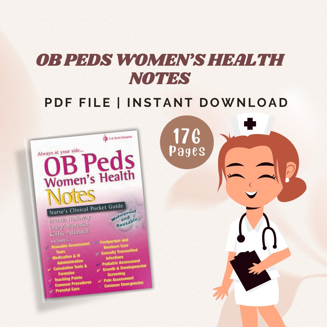 OB Peds Womens Health Notes Nurses Clinical Pocket Guide Ebook Nursing ...