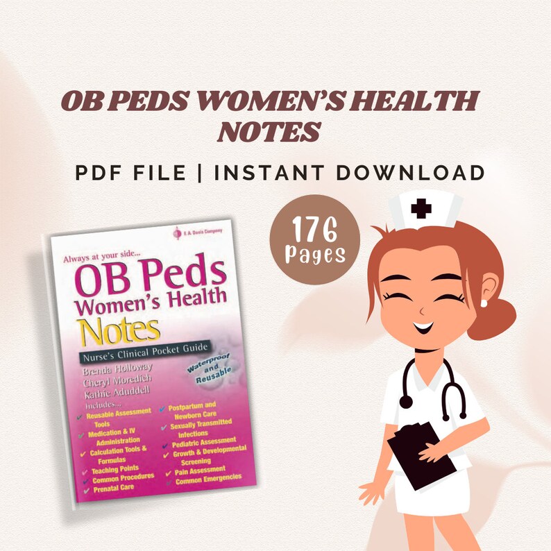 OB Peds Womens Health Notes Nurses Clinical Pocket Guide Ebook Nursing ...