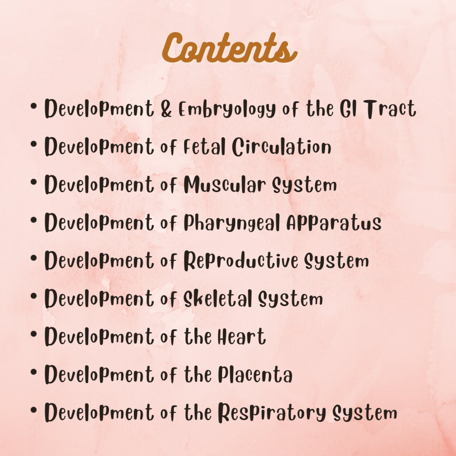 Embryology Notes Study Guide Notes Digital Medical Study Guide ...