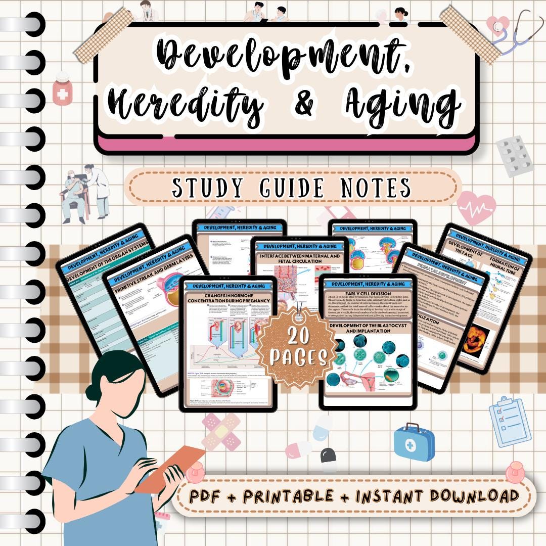 Development, Heredity & Aging | Anatomy and Physiology Notes | Nursing ...