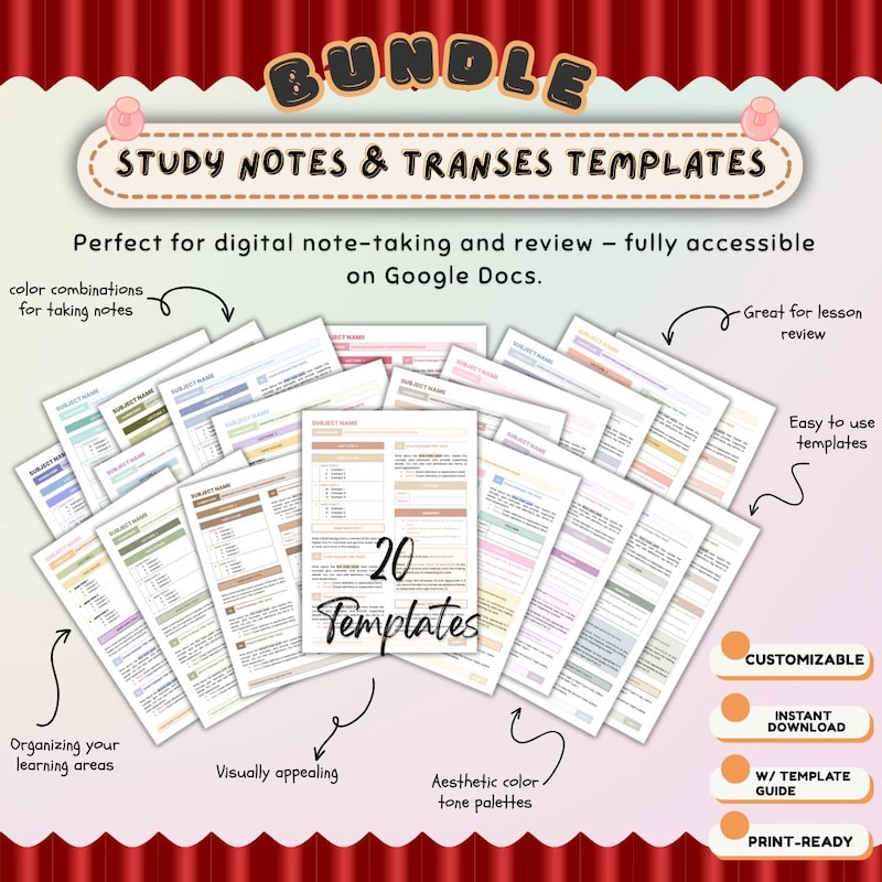 Google Docs Template Study - Etsy
