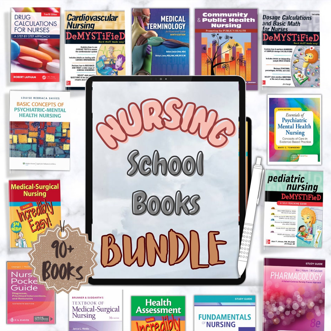 Nursing School Books Bundle: Nursing Essentials PDF (digital Download ...