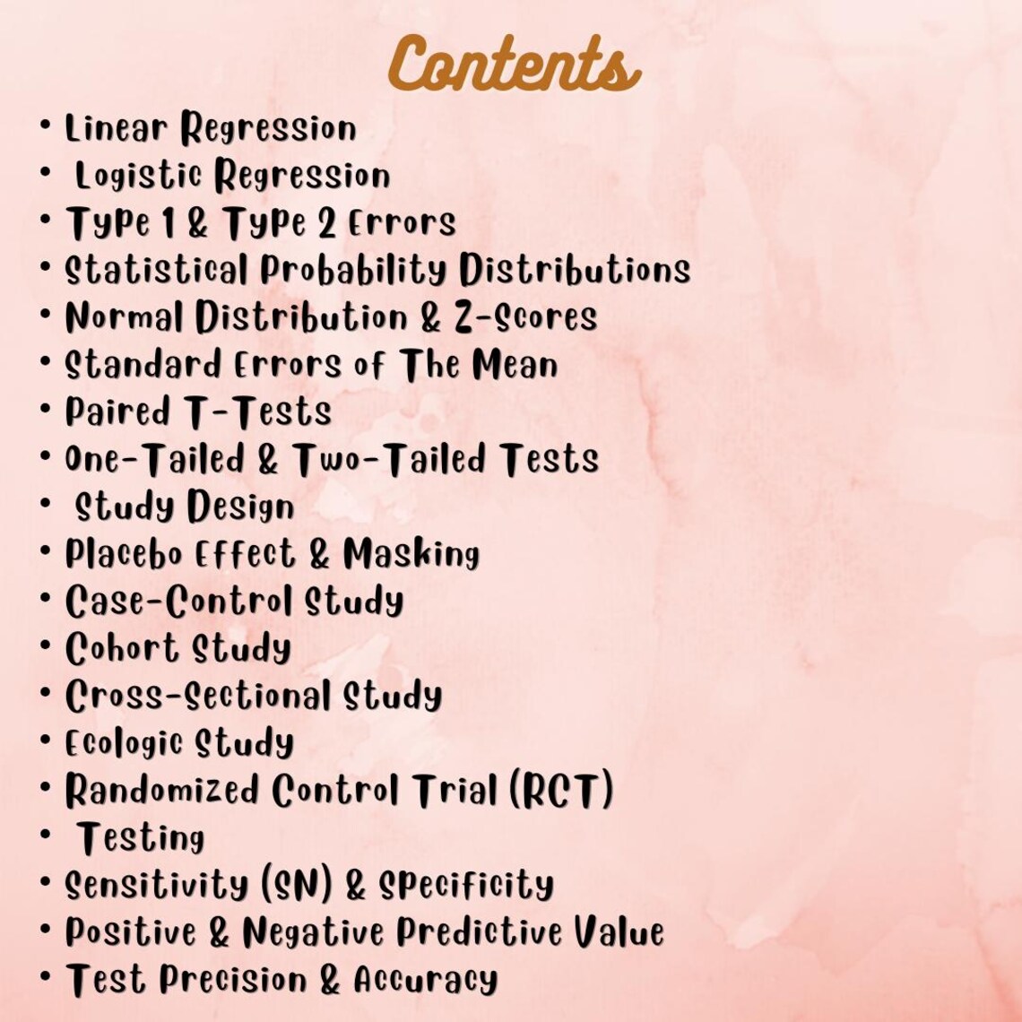 Biostatistics and Epidemiology Digital Nursing Notes Printable Nursing ...