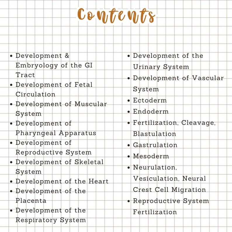Embryology Notes | Nursing Study Guide | Nursing School Notes | Nurse ...