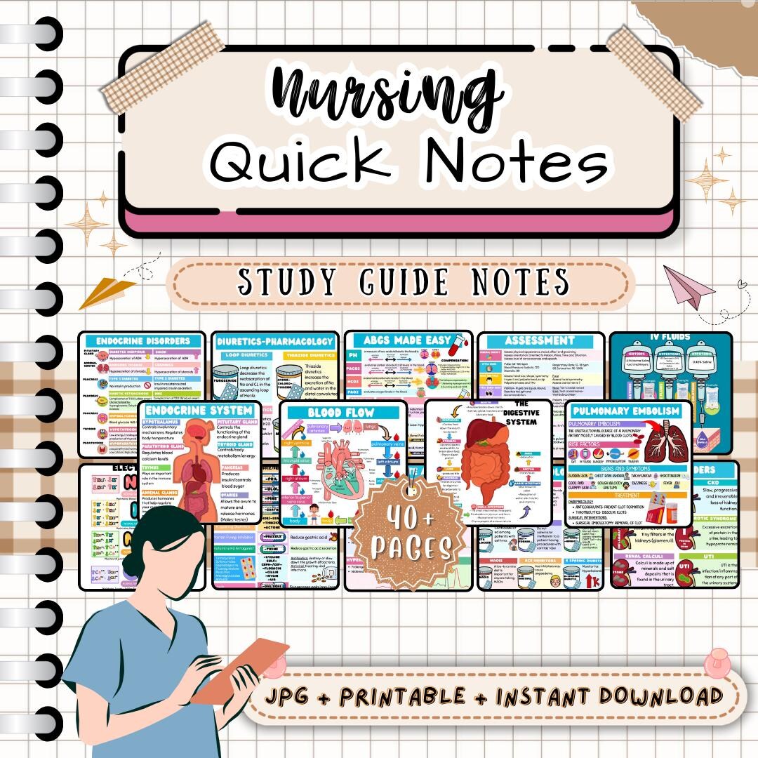 Nursing Quick Notes | Nursing Study Guide | Nurse Practitioner ...